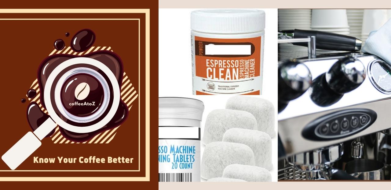 Cleaning Espresso Machine with Espresso Machine Cleaner